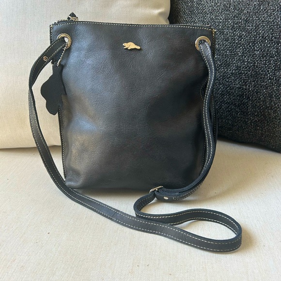 Roots | Bags | Roots Leather Crossbody Navy Blue Mcmaster University | Poshmark